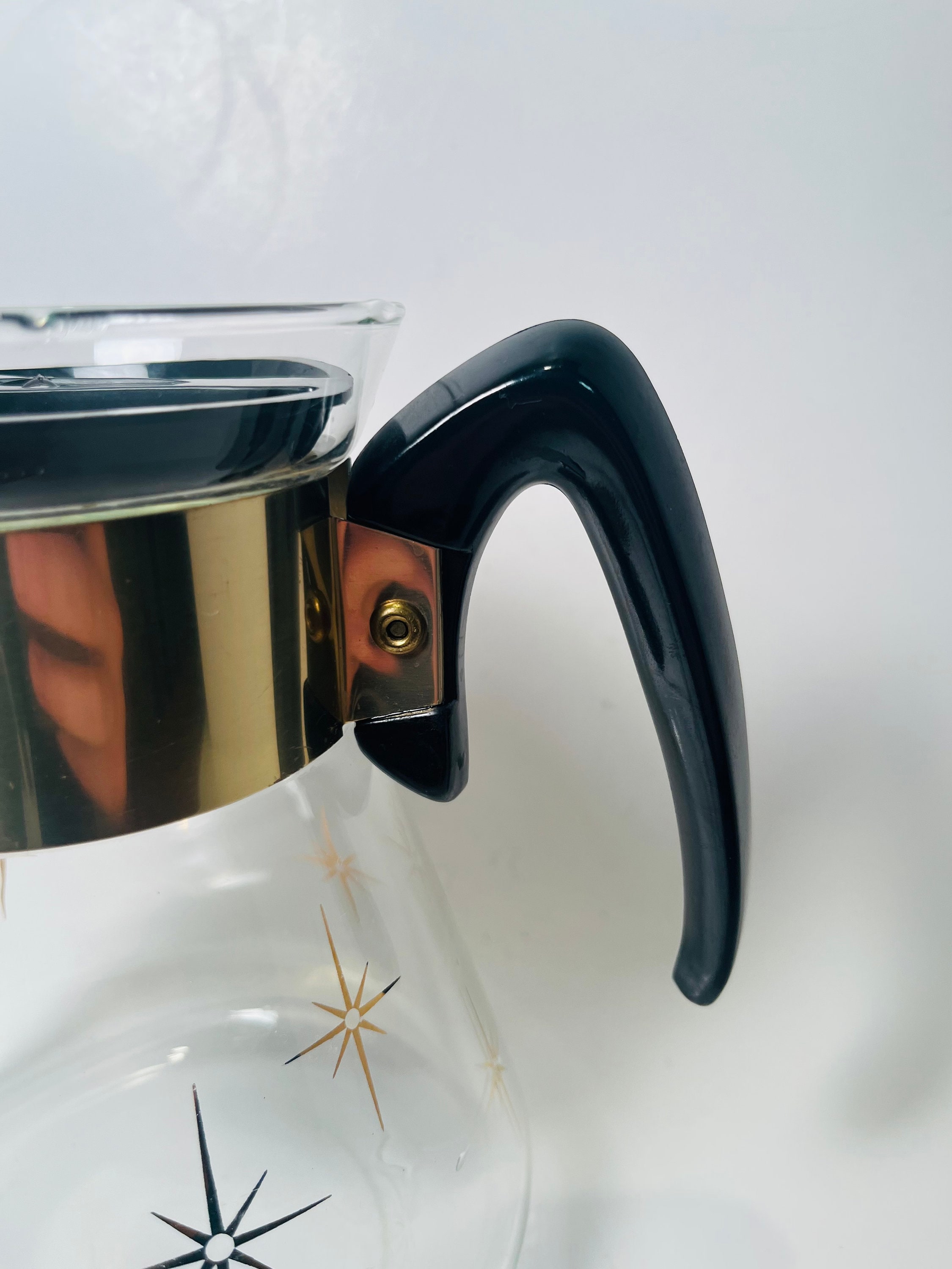 Vintage Mid Century Pyrex Glass 6 Cup Coffee Pot, 1960s, Atomic ...