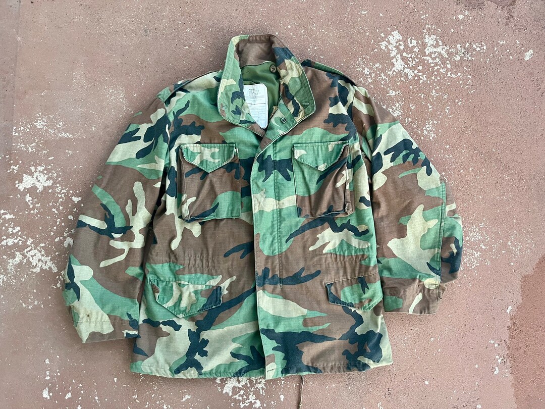 Vintage M65 Cold Weather Field Jacket in Woodland Camo, Size Medium, OG ...
