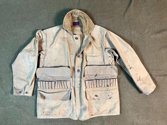 Vintage 1940s Montgomery Ward Canvas Hunting Jacket, … - Gem