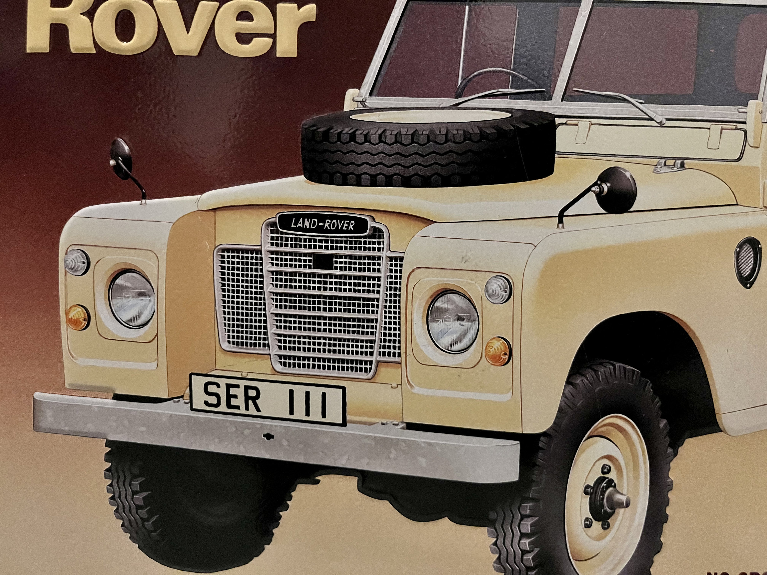 Vintage Land Rover Jeep Tin Sign Retro Automobile - Etsy