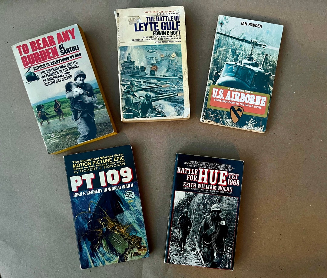 Lot of 5 Vintage Military History Paperback Books Vietnam and - Etsy