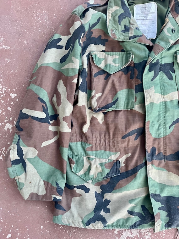 Vintage M65 Cold Weather Field Jacket in Woodland Cam… - Gem