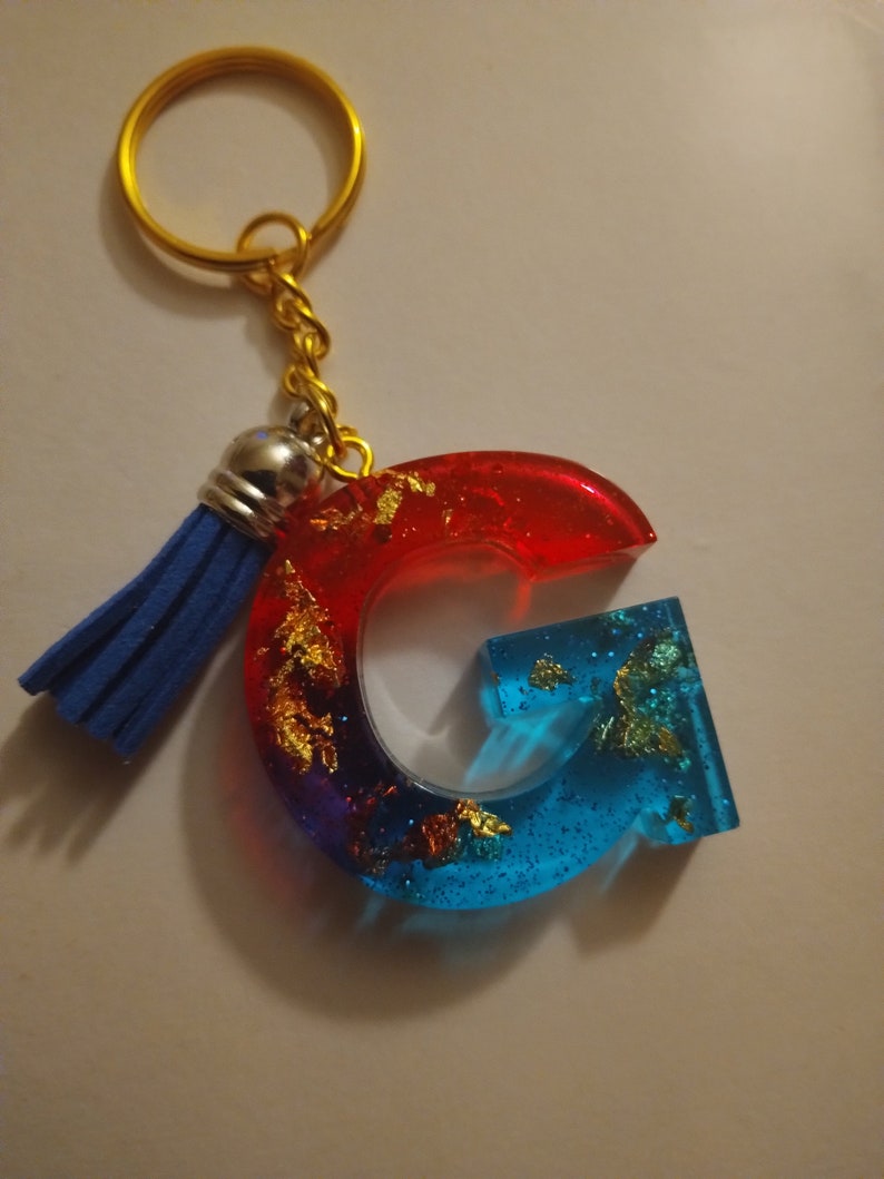 Handmade Letter G Keychain - Etsy