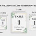 Editable Eucalyptus Wedding Table Number Template, INSTANT Download ...