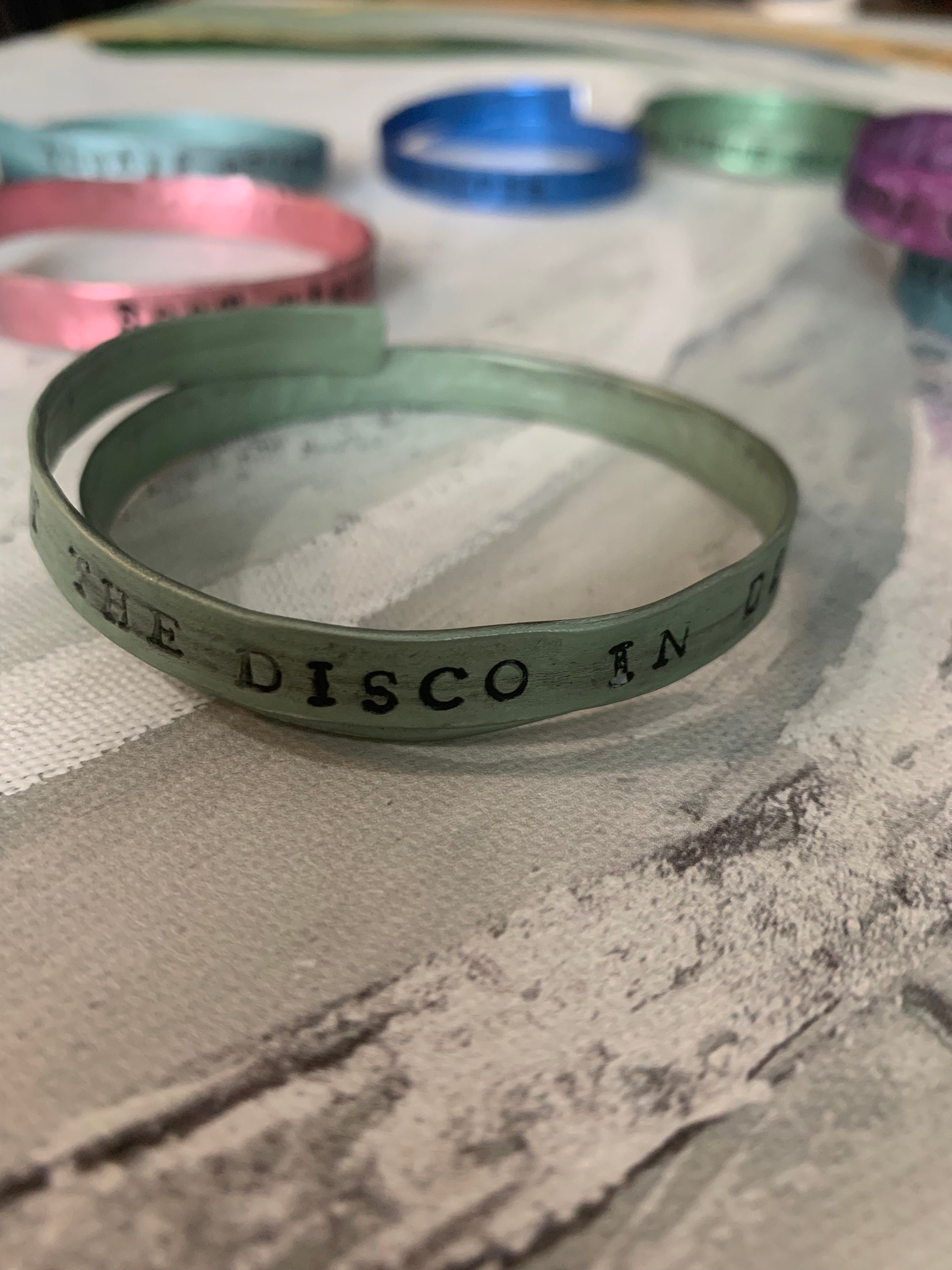 Sassy Smashed Knitting Needle Bracelet - Etsy