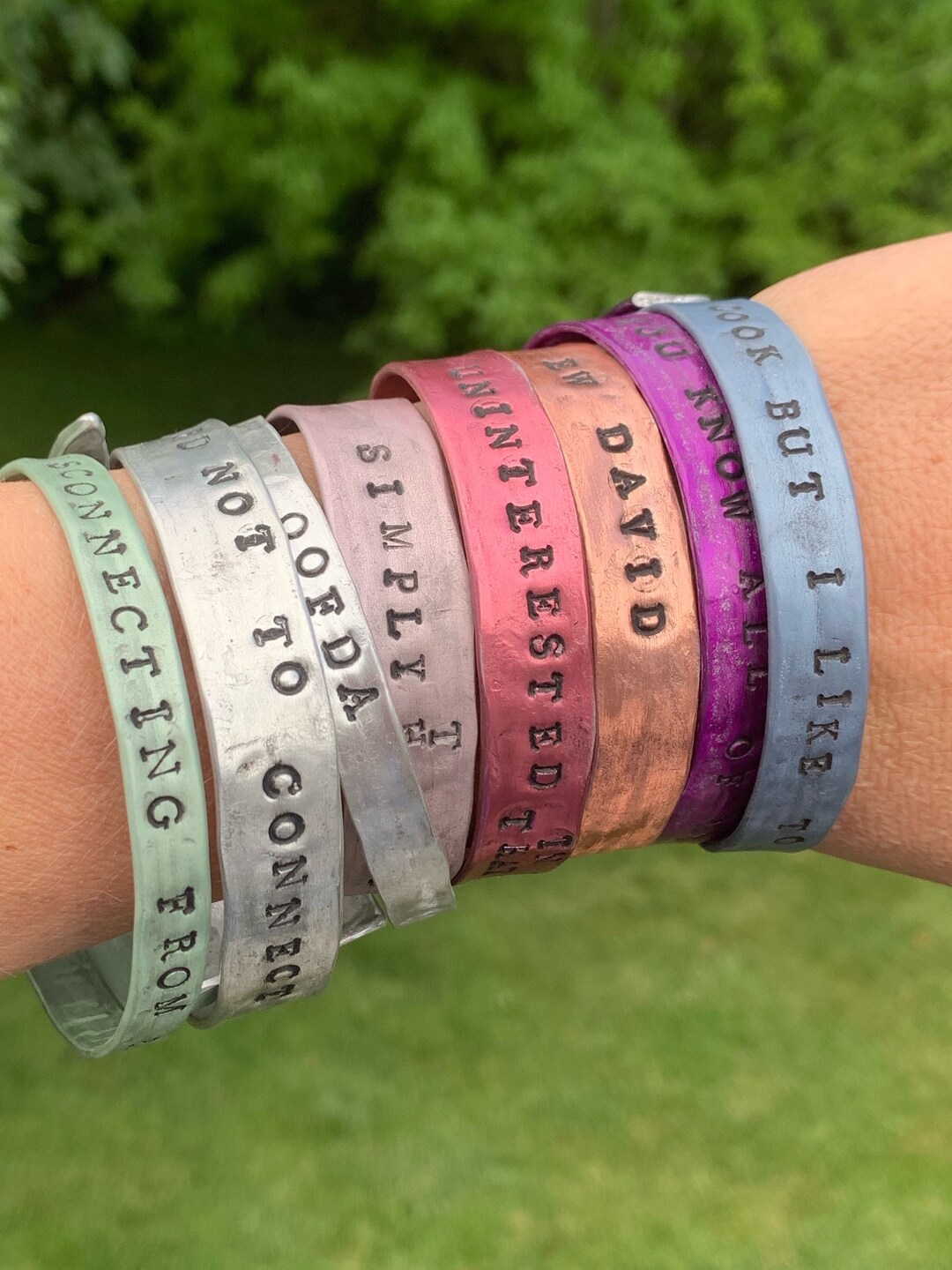 Sassy Smashed Knitting Needle Bracelet - Etsy