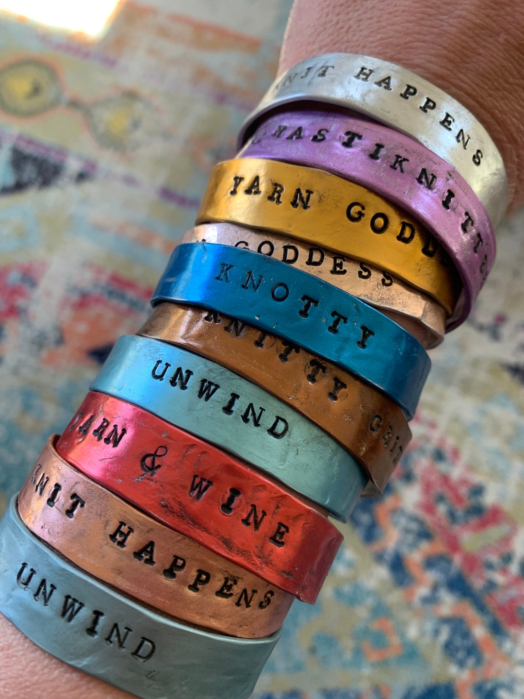 Customized Cuff Knitting Needle Bracelet Cuff Gift for Knitter - Etsy