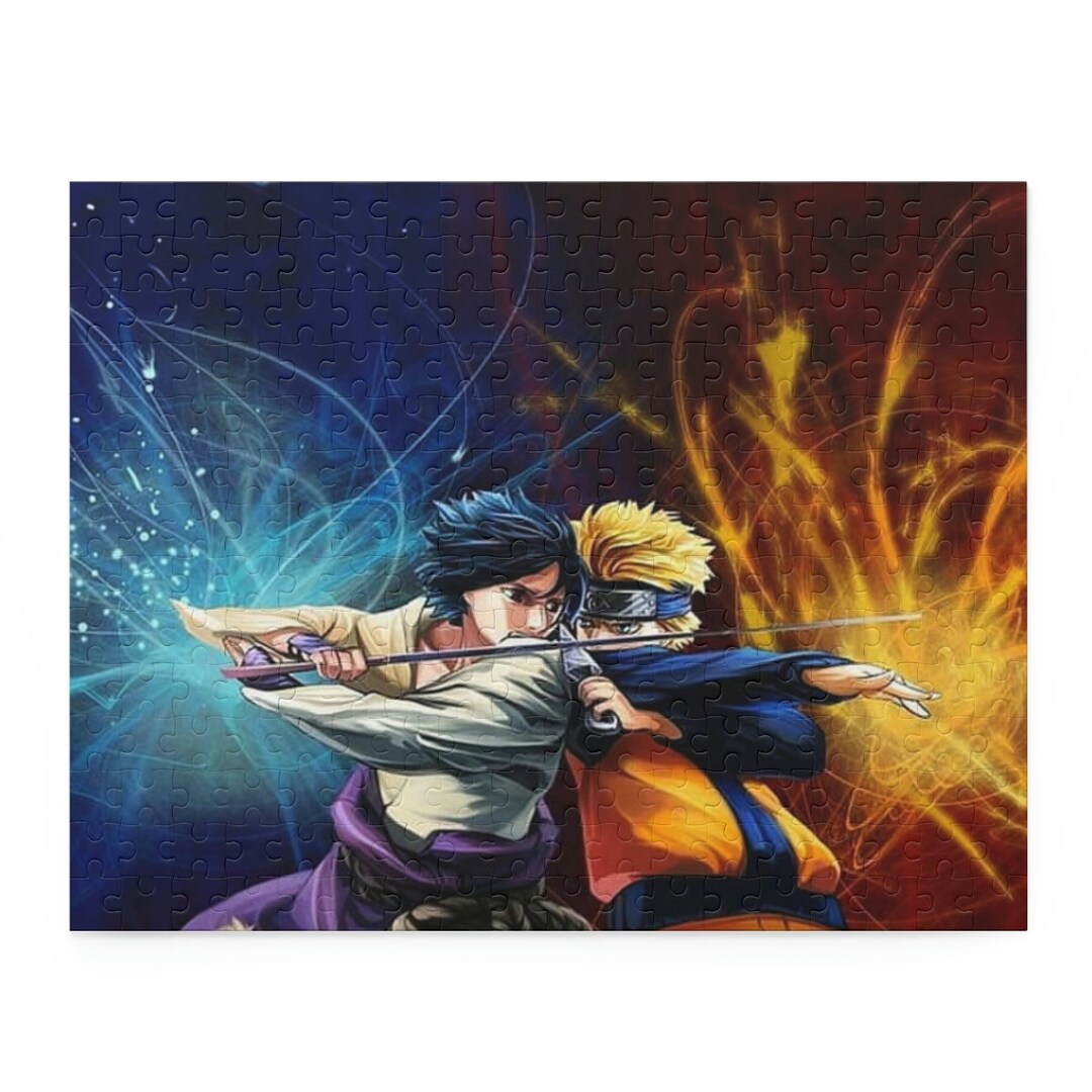 Naruto Vs Sasuke Anime Puzzle - Etsy