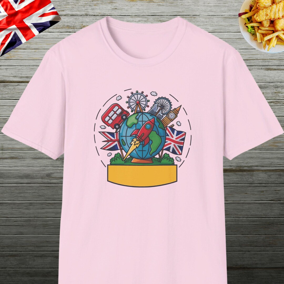 Uk Globe Tee British Designs Great Gift Proud UK Great Britain Tshirt ...