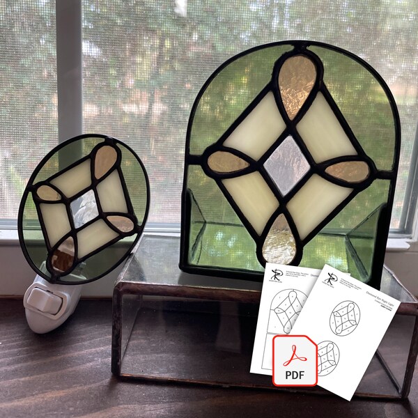 Stained Glass Night Light Pattern - Etsy