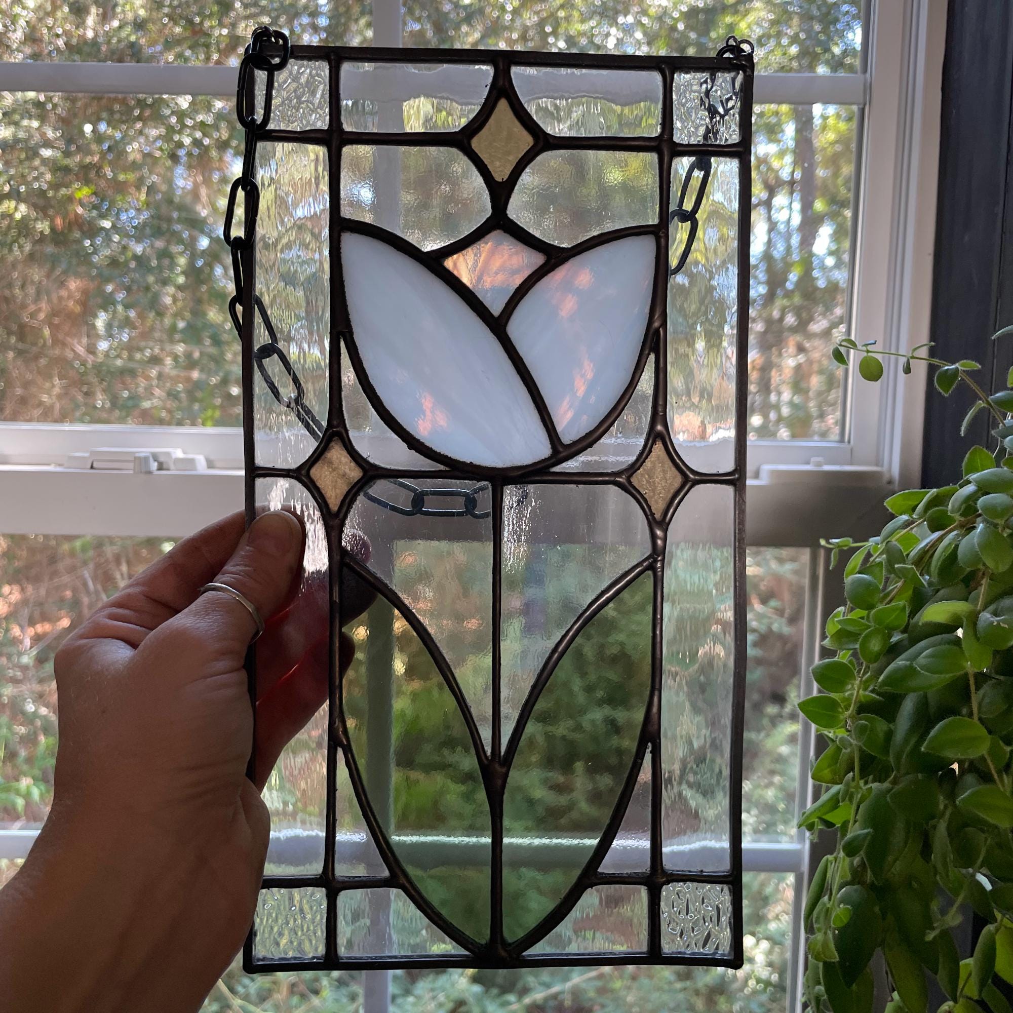 Traditional Tulip Stained Glass Pattern - Commercial License - Etsy