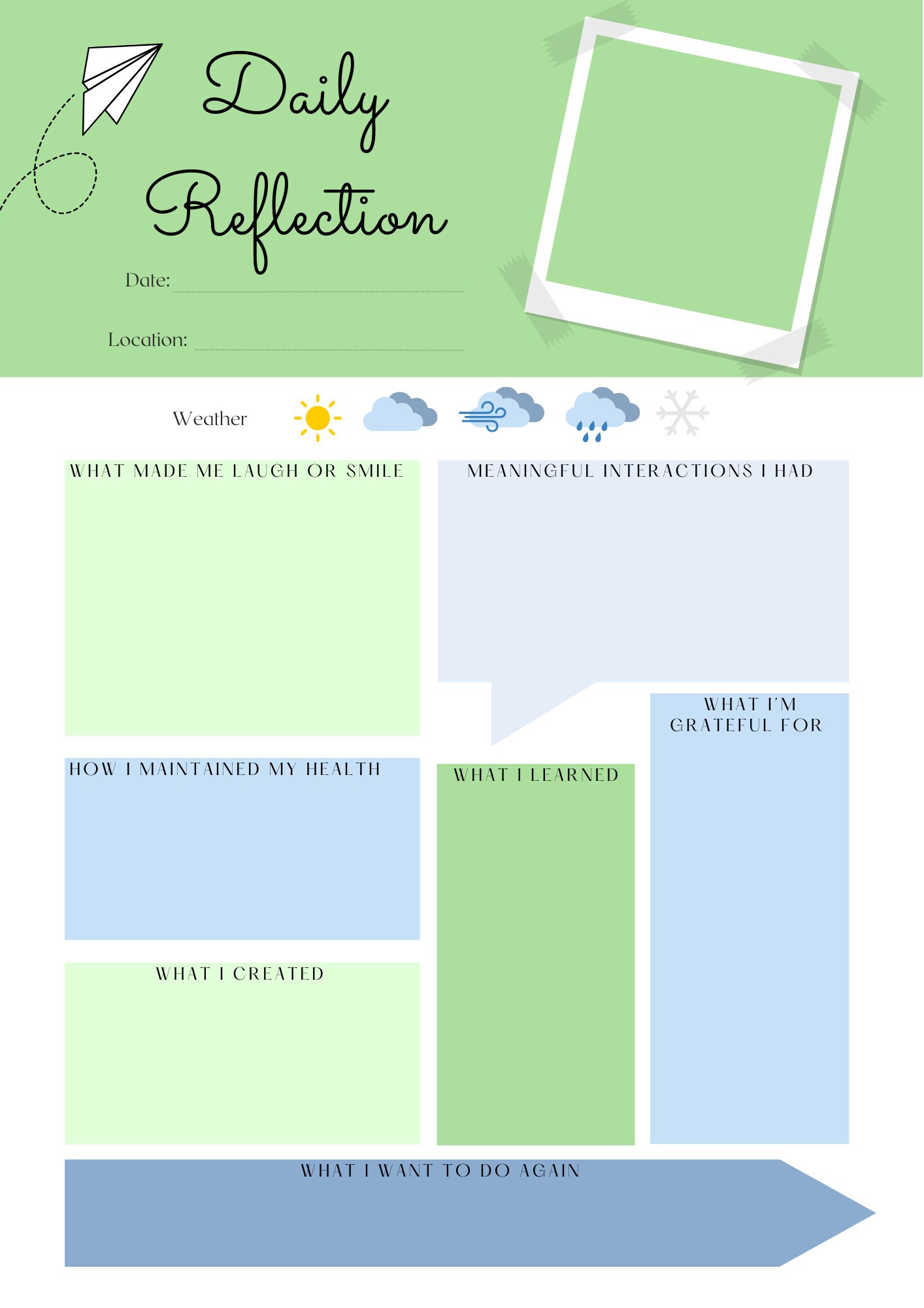 Mindfulness Journal - Downloadable and Printable Daily Reflection Page ...