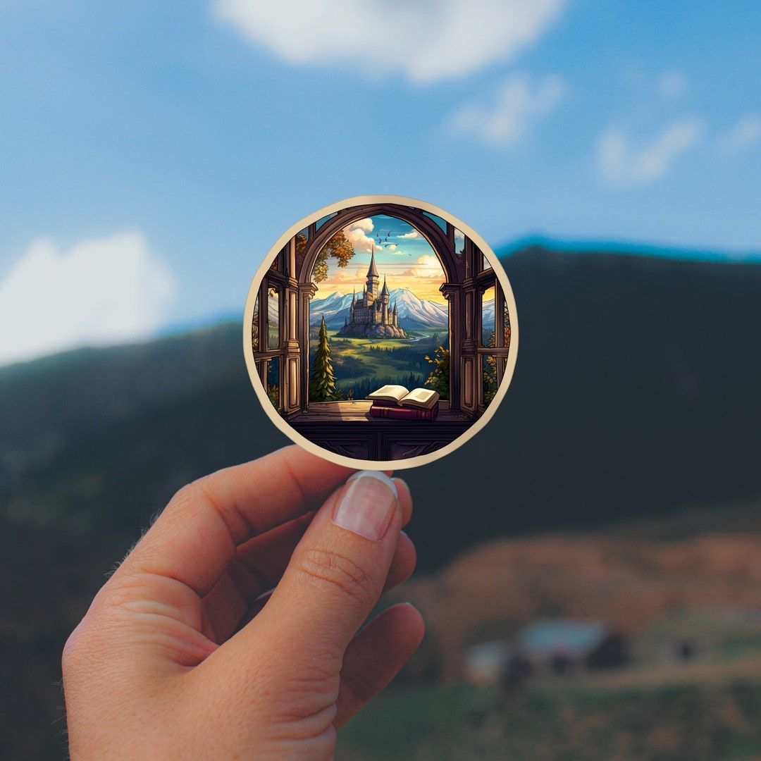 Fantasy Castle Reading Nook Sticker * Kindle Sticker * Laptop Sticker ...