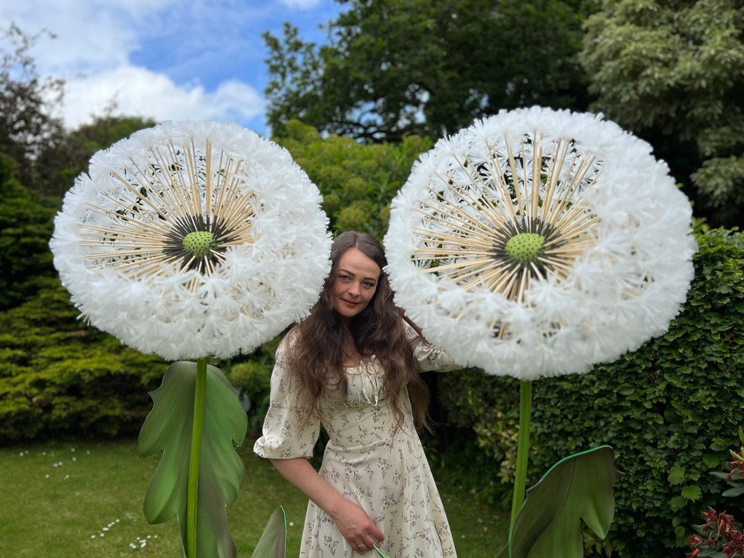 Big Artificial Handmade DANDELION Wedding / Party Decoration / Showcase ...