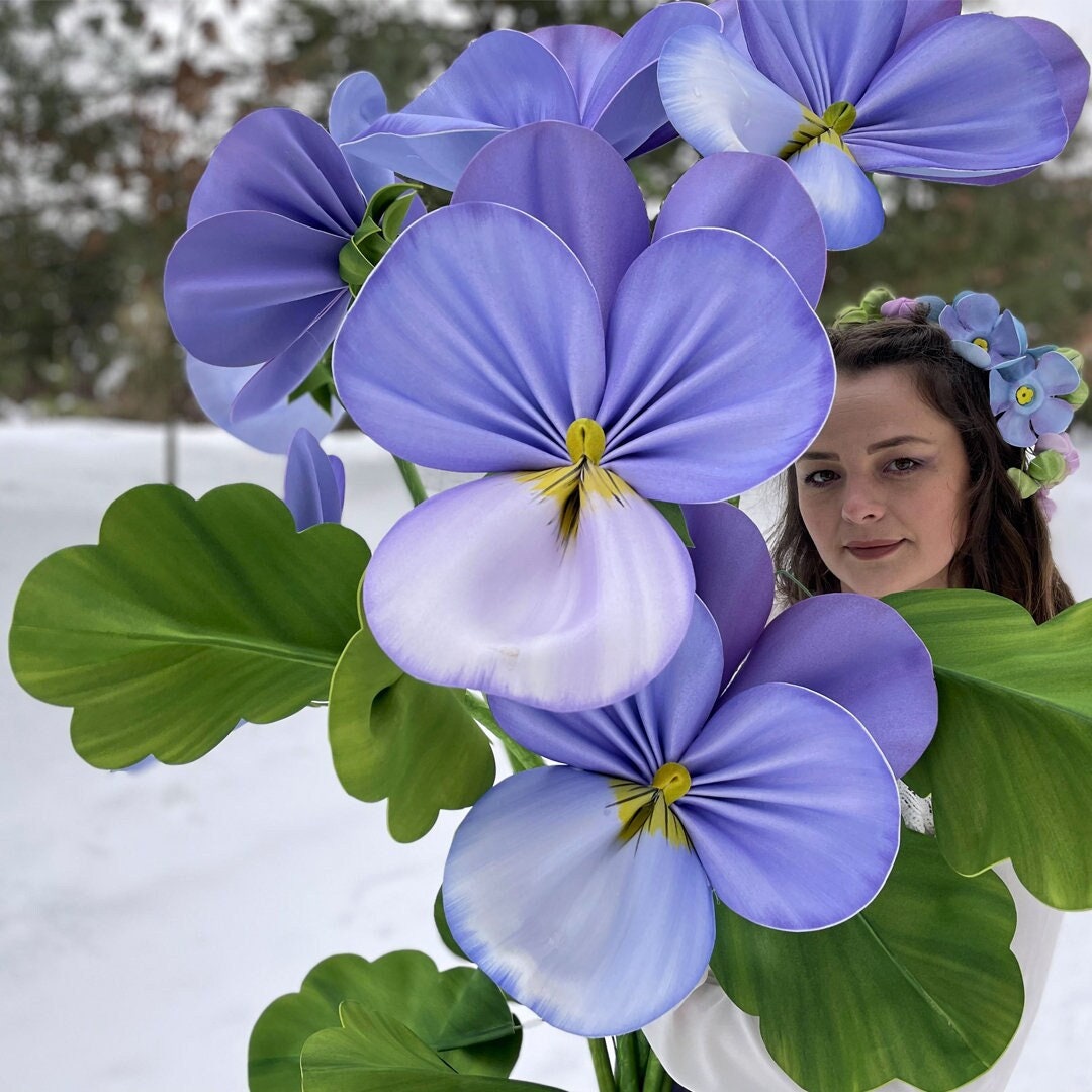 Large Artificial Handmade VIOLETS || Wedding / Party Decoration ...