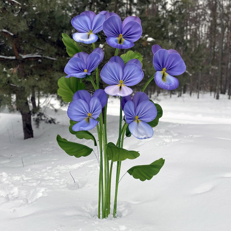 Large Artificial Handmade VIOLETS || Wedding / Party Decoration ...