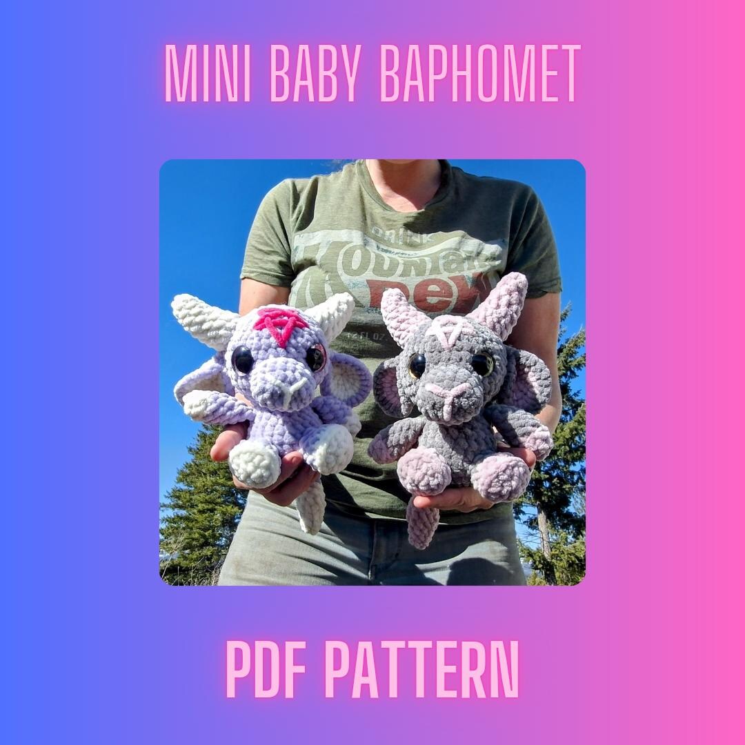 Baby Baphomet MINI Crochet Amigurumi PDF Pattern - Etsy