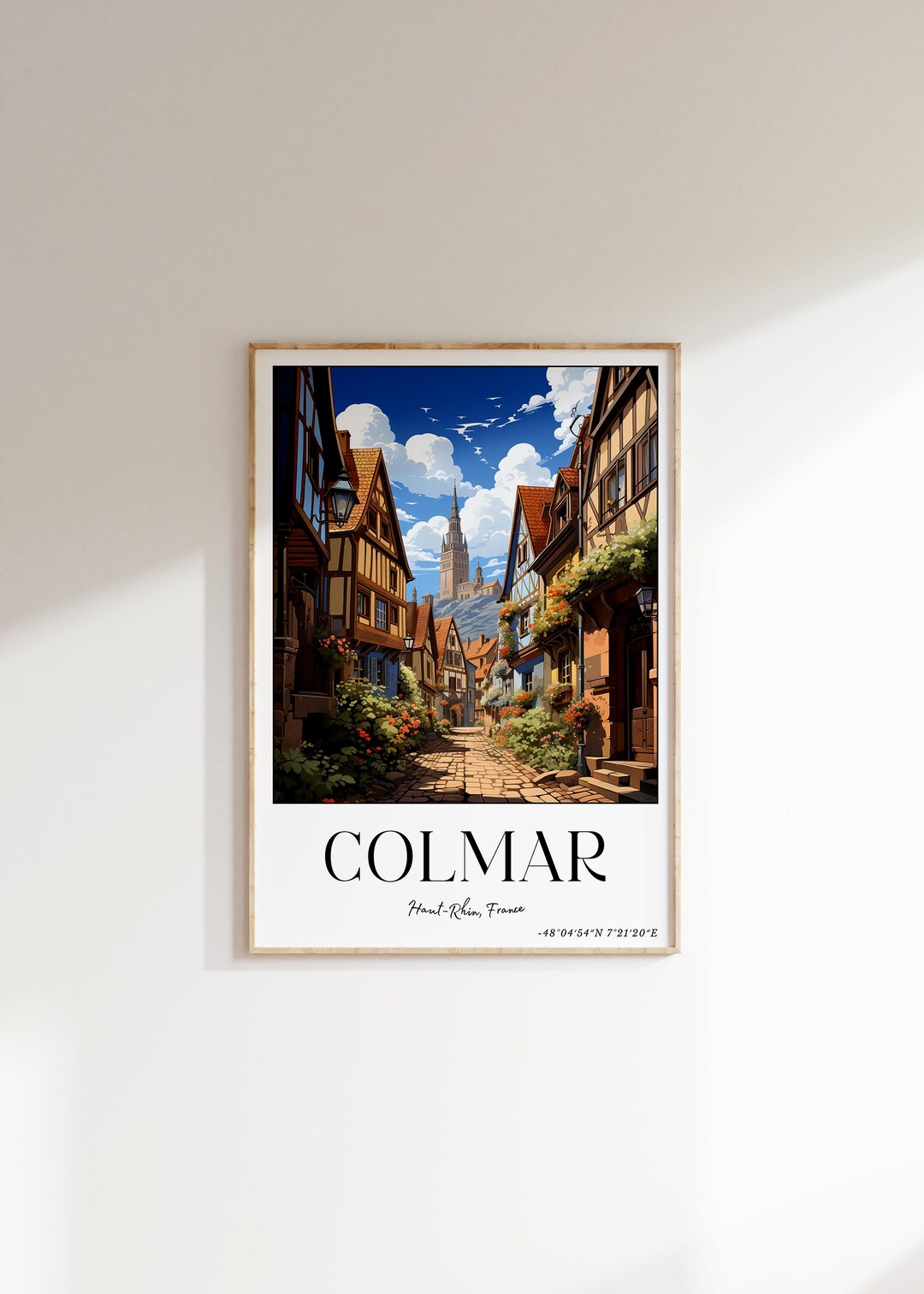 Colmar France Travel Poster Printable Wall Art Hangable - Etsy