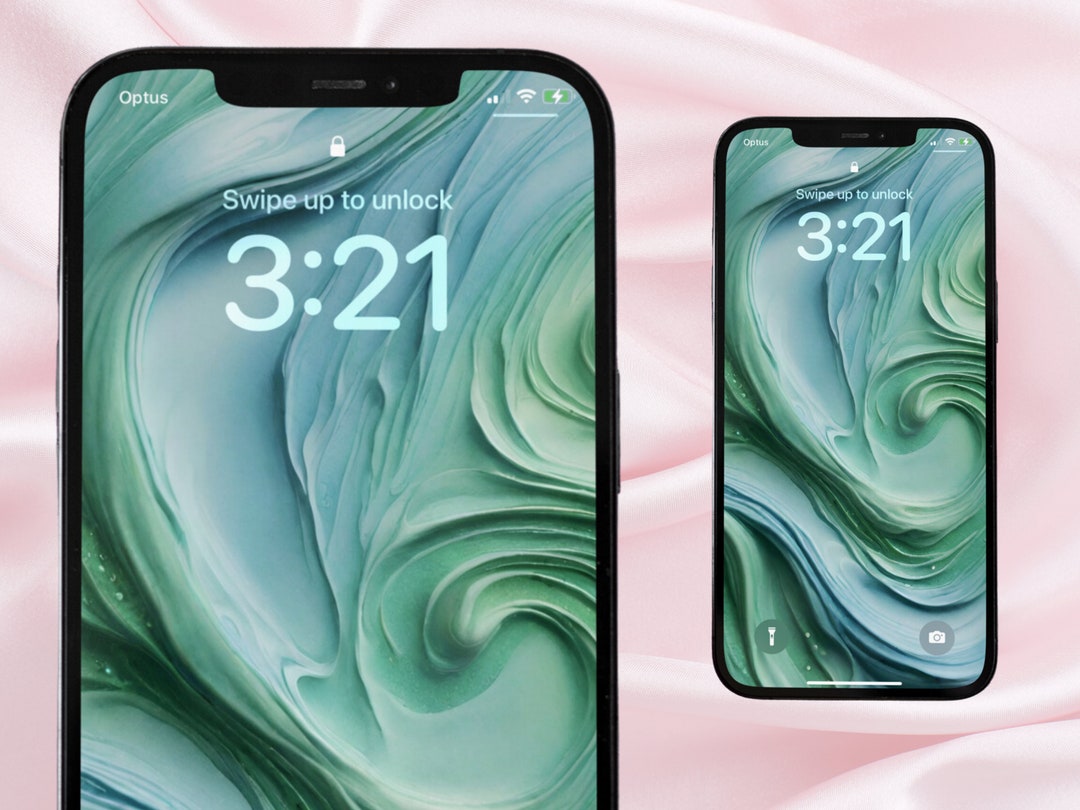 Set of 6 Swirl Phone Wallpaper, Trendy Fun Background Full Screen ...