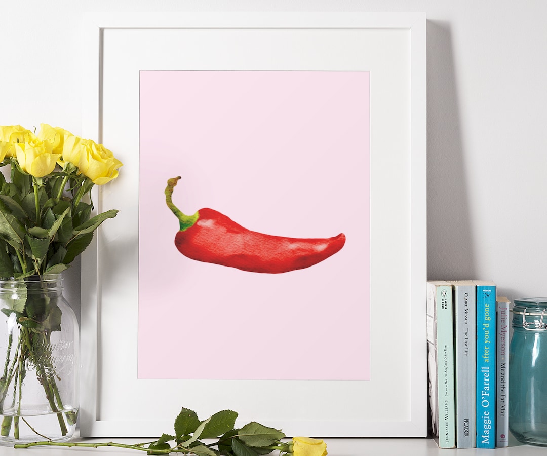 Chilli Watercolour Art Print, Digital Print, Downloadable Art Print ...