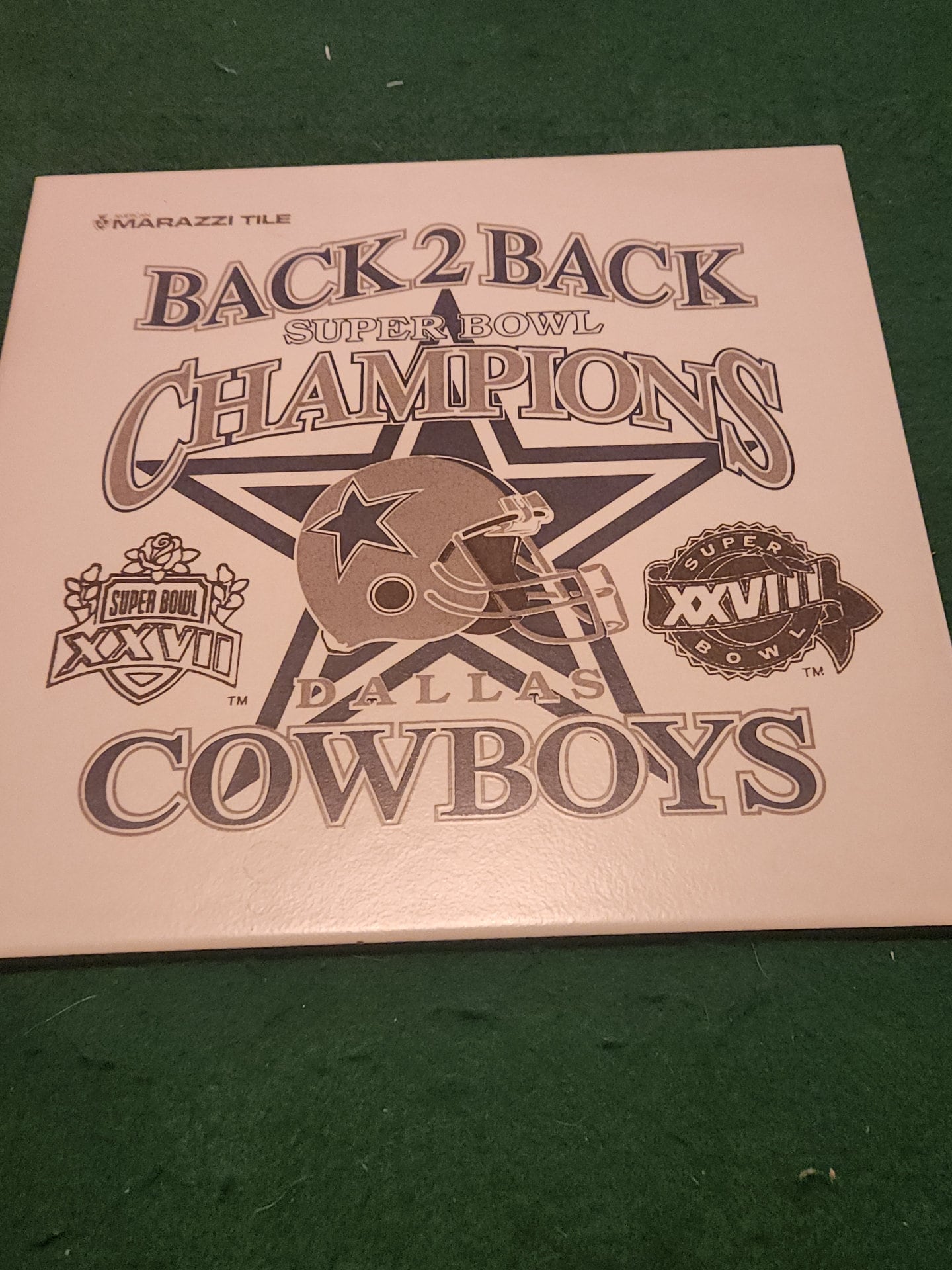 Vtg. Marazzi Dallas Cowboys Collectors Tile - Etsy