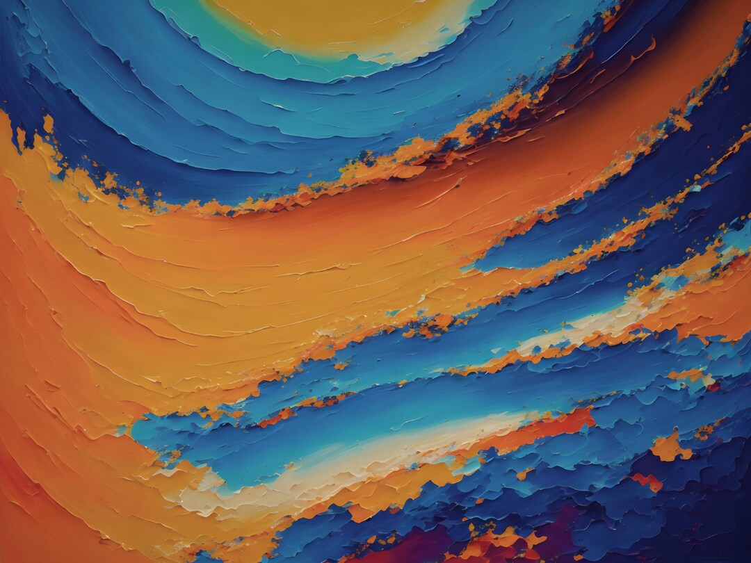 Abstract Art 6 / 24x18 / Downloadable Art / Instant Download / - Etsy