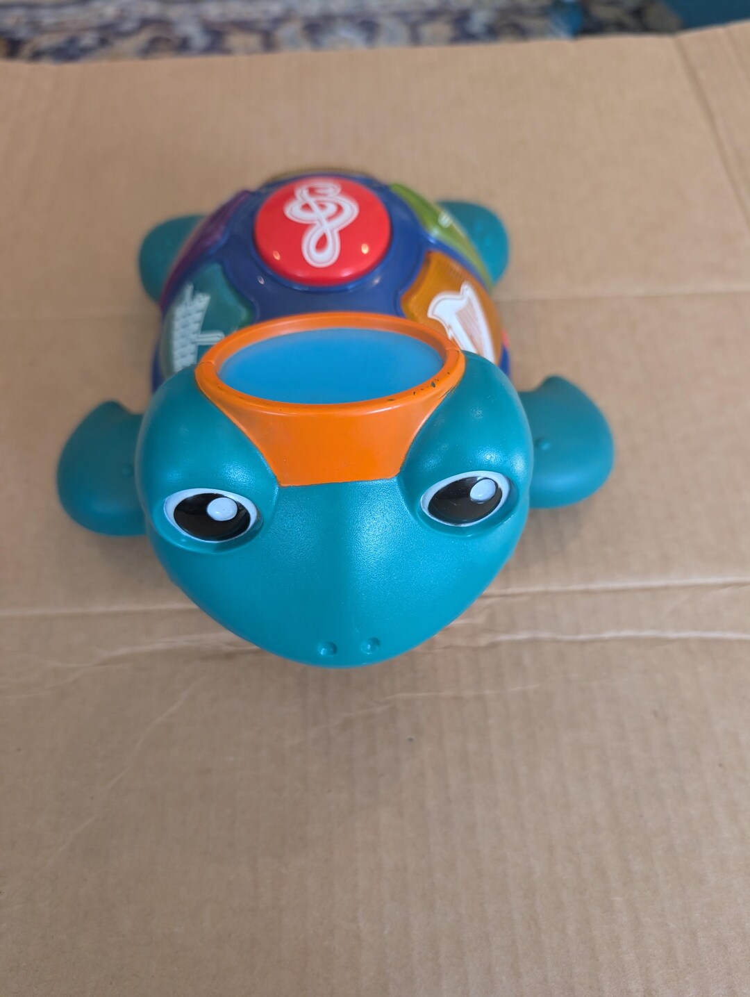 Adorable Baby Einstein Neptune Turtle Toy. Lights, Music and Learning ...