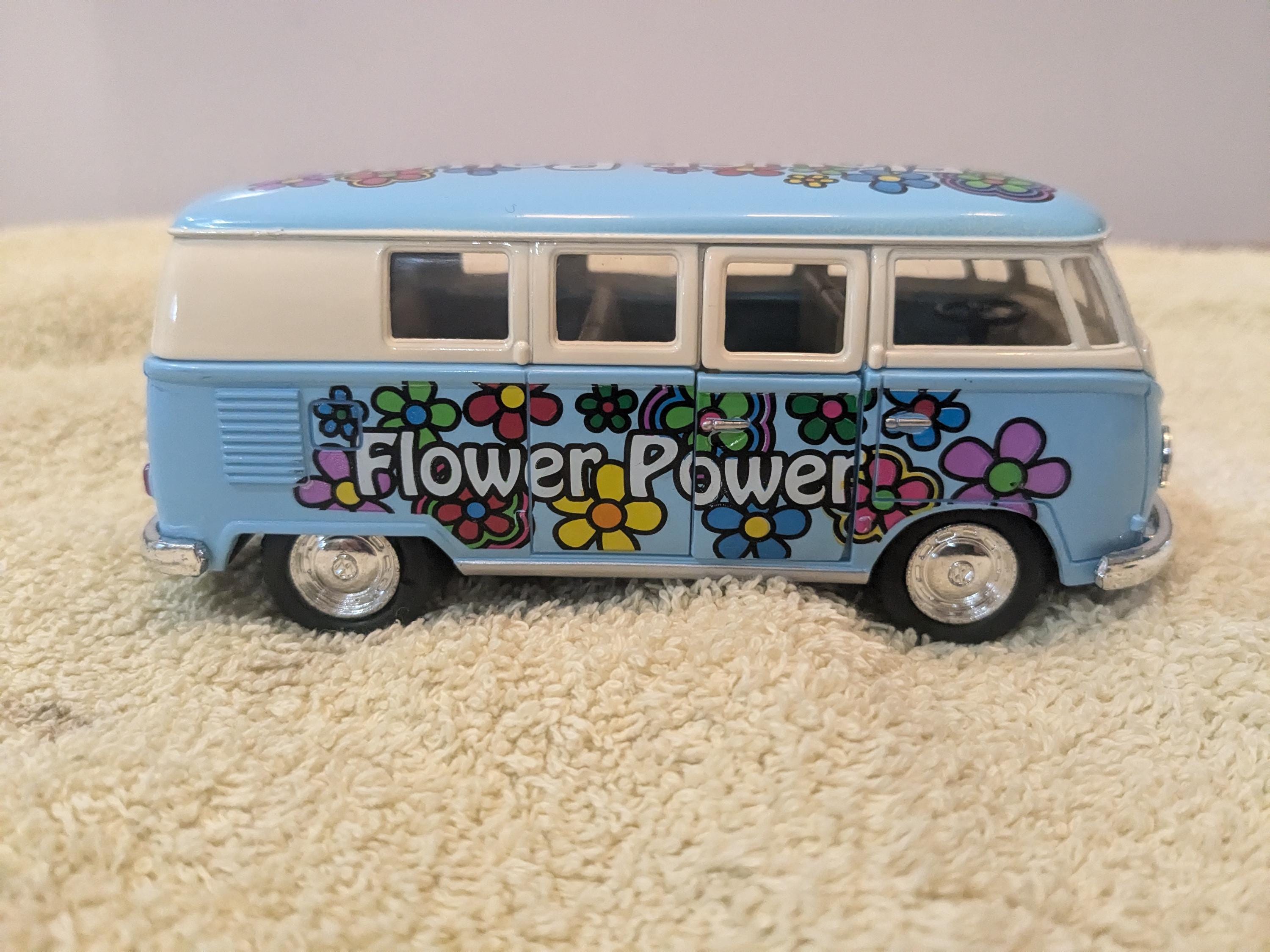 1962 1/32 Scale VW Bus Flower-power - Etsy