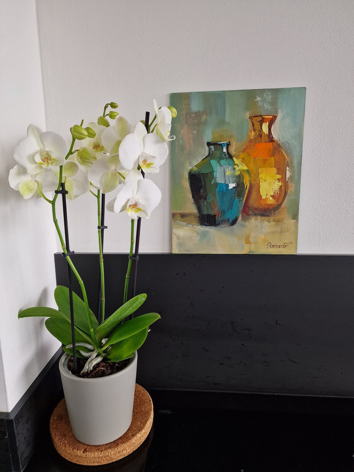 Original Oil Painting: Abstract Jugs Still Life, Kitchen Wall Art - Etsy