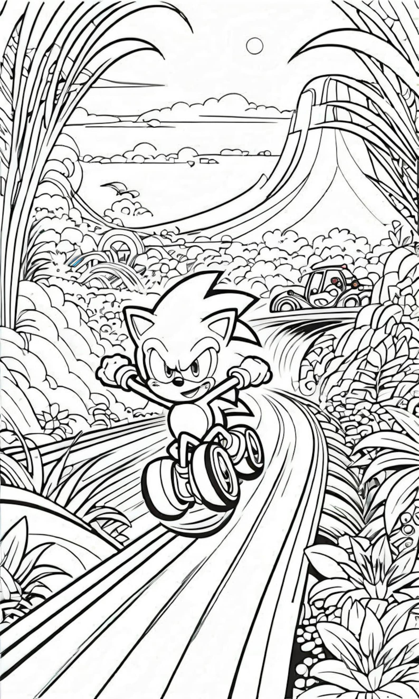 74 Sonic Coloring Pages PDF - Fun for Kids and Adults | Instant ...