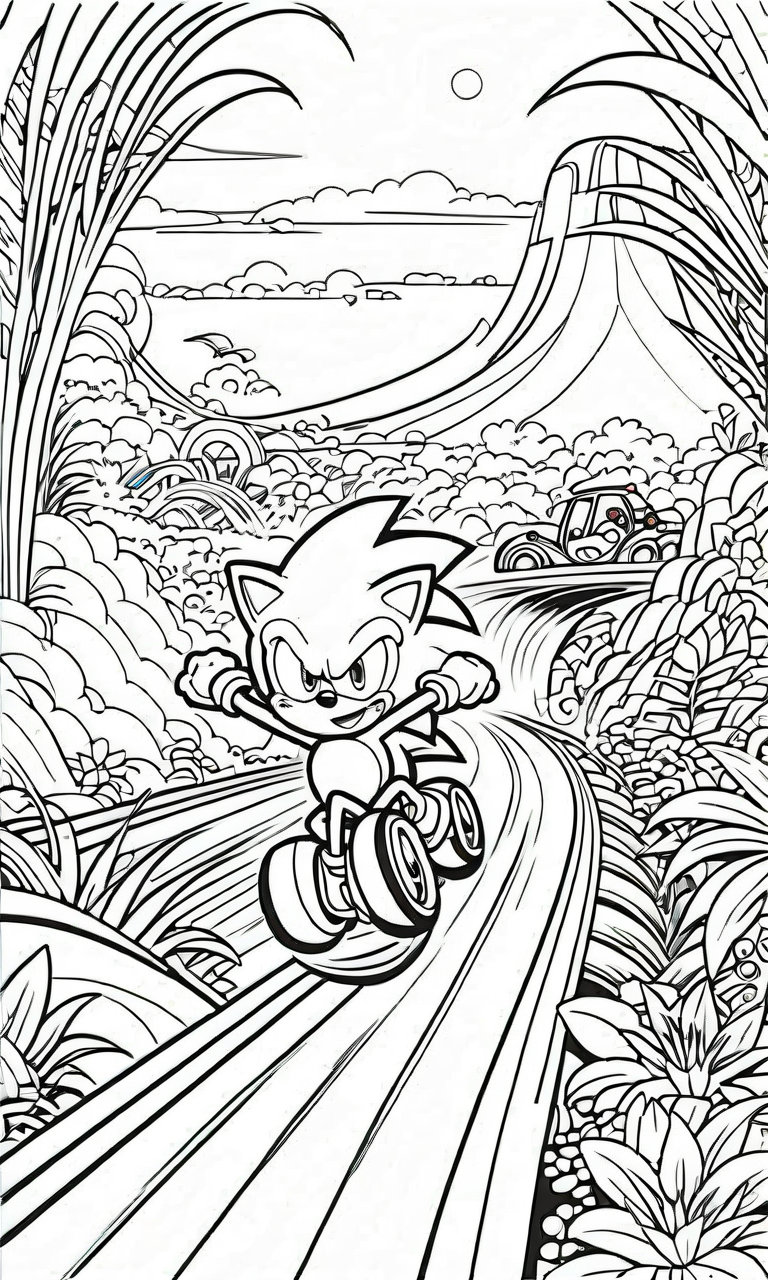 74 Sonic Coloring Pages PDF - Fun for Kids and Adults | Instant ...