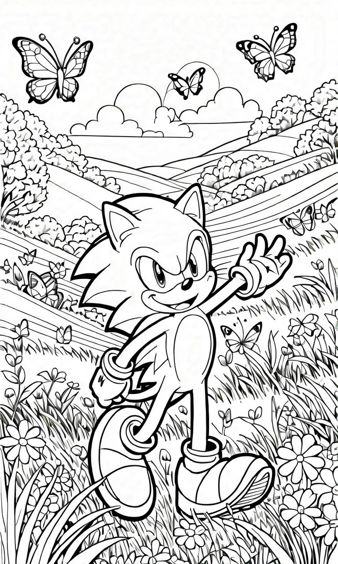 74 Sonic Coloring Pages PDF - Fun for Kids and Adults | Instant ...