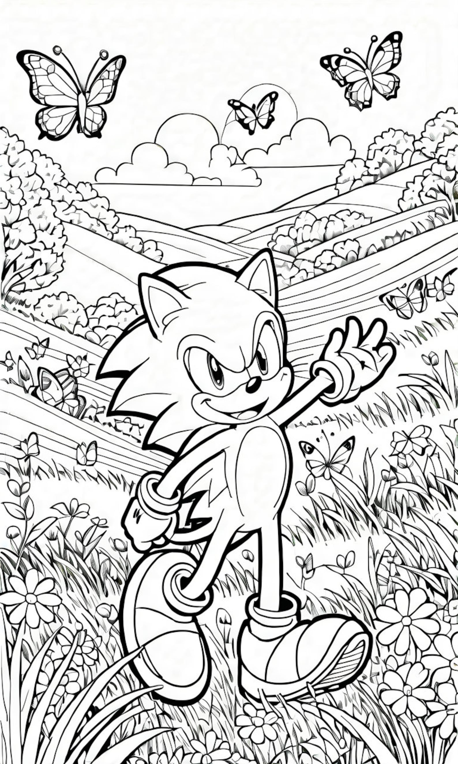 74 Sonic Coloring Pages PDF - Fun for Kids and Adults | Instant ...