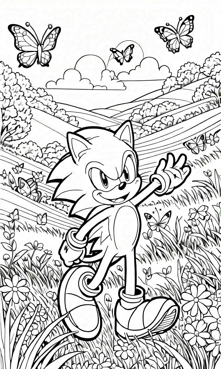 74 Sonic Coloring Pages PDF - Fun for Kids and Adults | Instant ...
