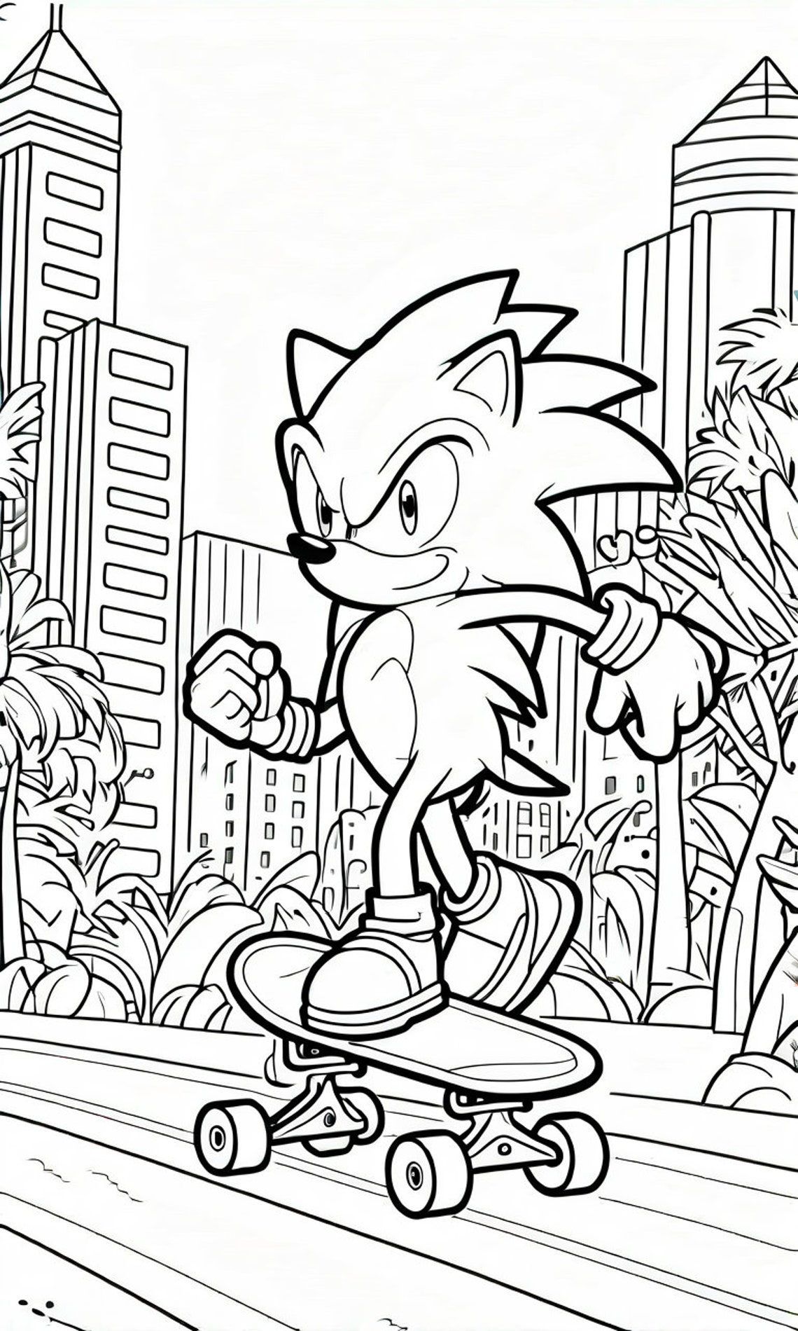74 Sonic Coloring Pages PDF - Fun for Kids and Adults | Instant ...