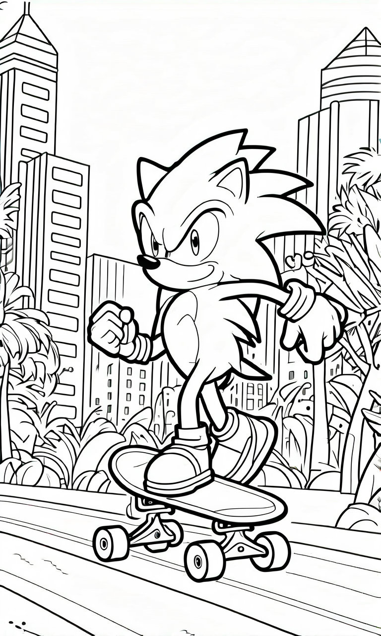 74 Sonic Coloring Pages PDF - Fun for Kids and Adults | Instant ...