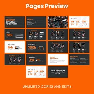 Social Media Analytic Report | Instagram Client Report | Social Media ...