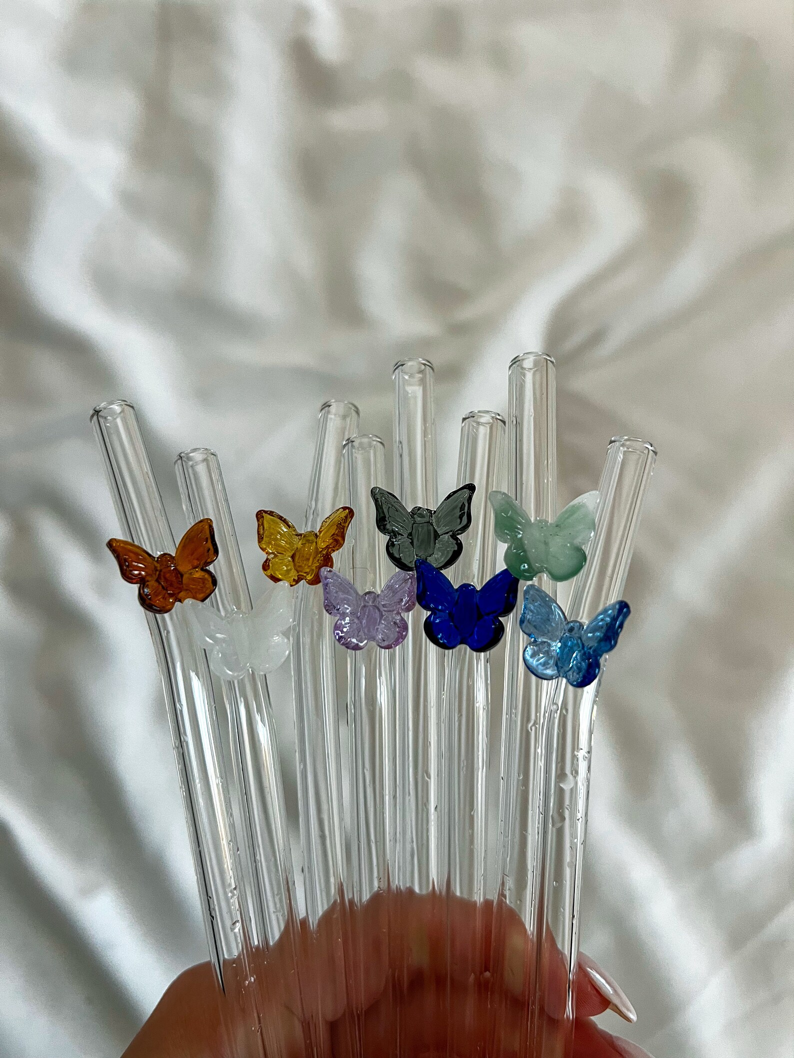 Glass Butterfly Straw - Etsy