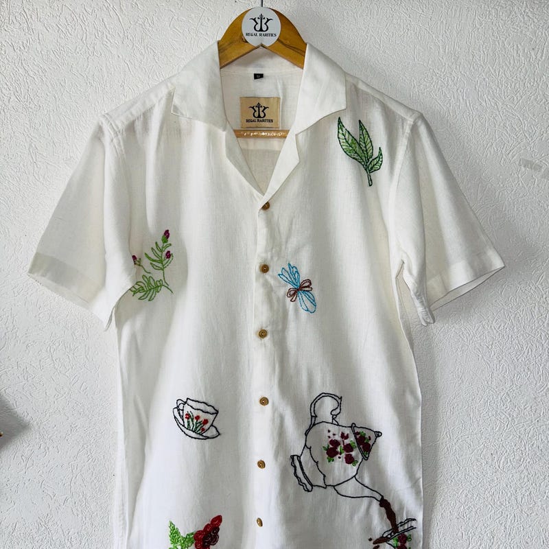 Embroidered Shirt - Etsy
