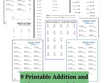 3 Digit Addition and Subtraction Worksheets SET2 Farm Theme Math ...