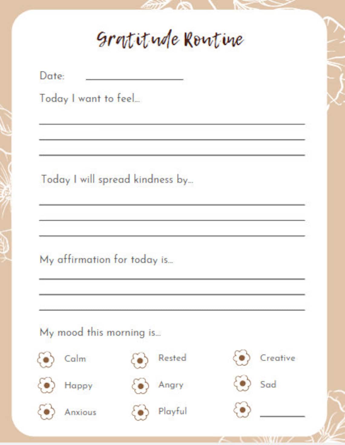 Printable Motivational Recovery Journal One Day at a Time - Etsy