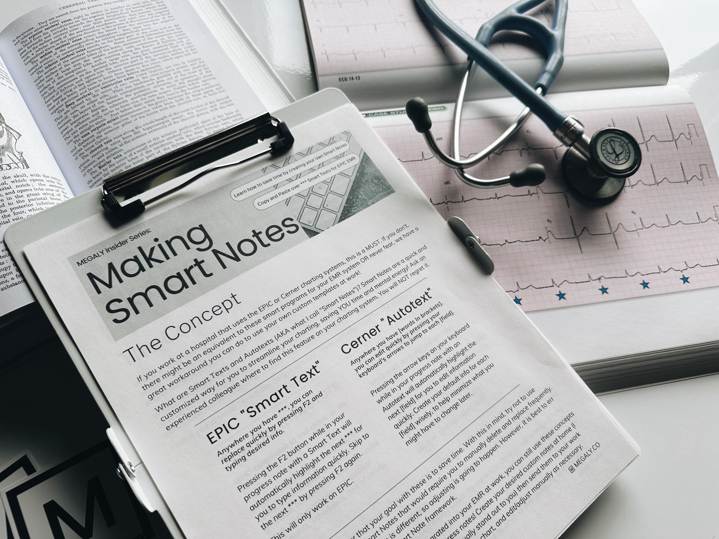 Smart Notes Guide and EPIC Templates | Nurse | Student | Instructor ...