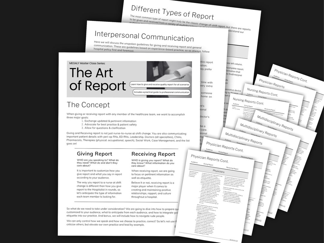 How to Give Report Master Class | Nurse | Student | Instructor | MEGALY ...