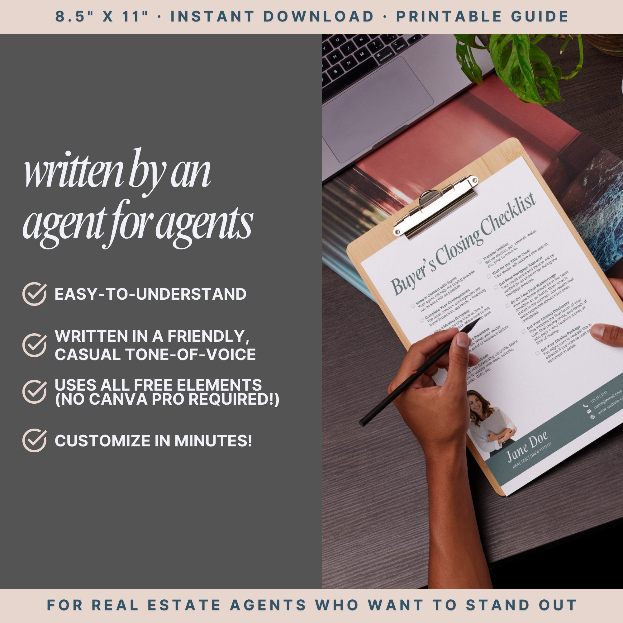 Customizable Buyer Closing Checklist Template - Real Estate Closing ...