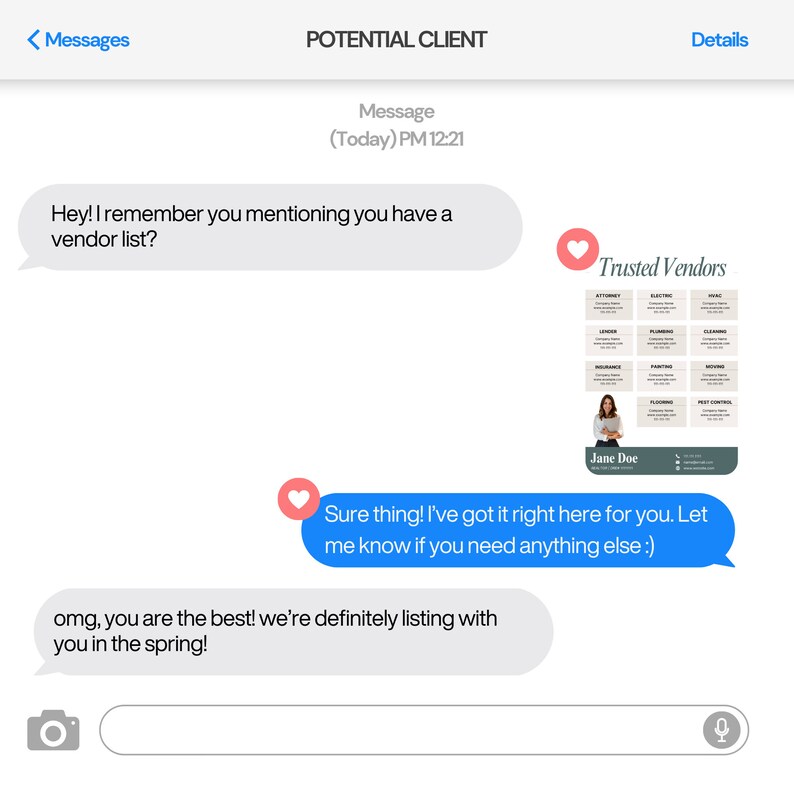 Editable Vendor for Real Estate Agents | Trusted Vendor List Template ...