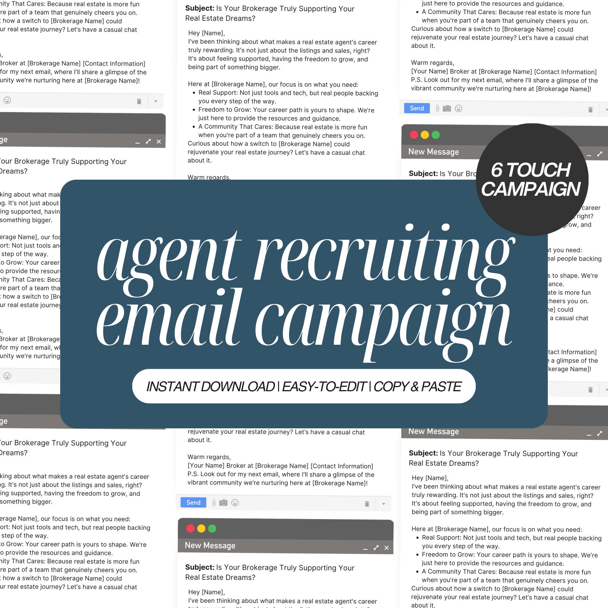 6-email Real Estate Agent Recruitment Campaign | Brokerage Growth ...