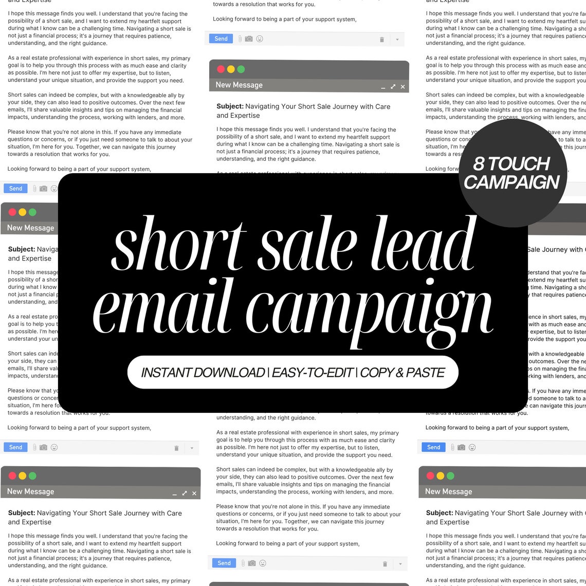 Real Estate Short Sale Email Templates | Client Support Guide for ...