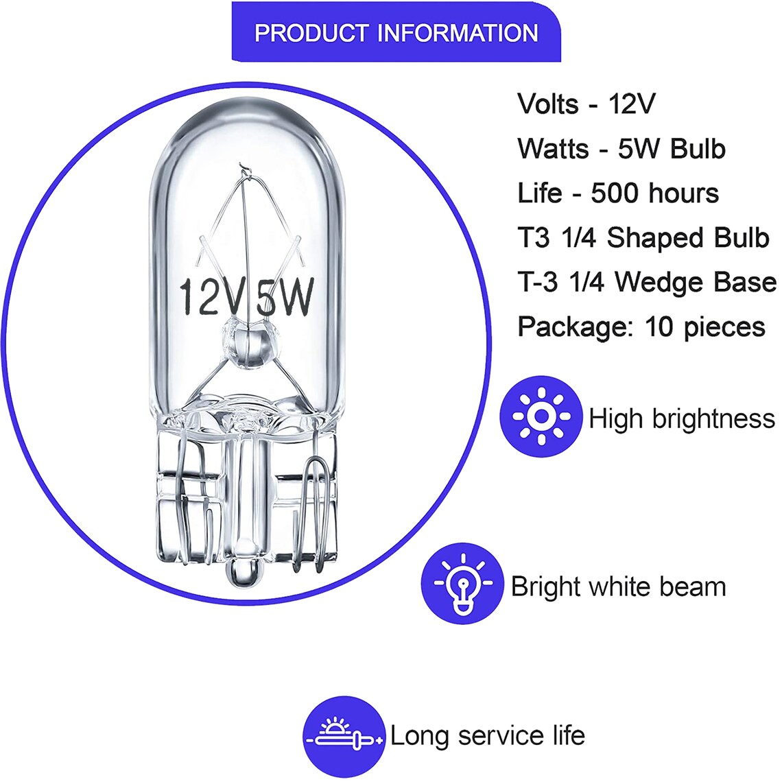 Landscape Light Bulbs 5W - Krypton 12V T3-1/4 Small Light Bulb Low ...
