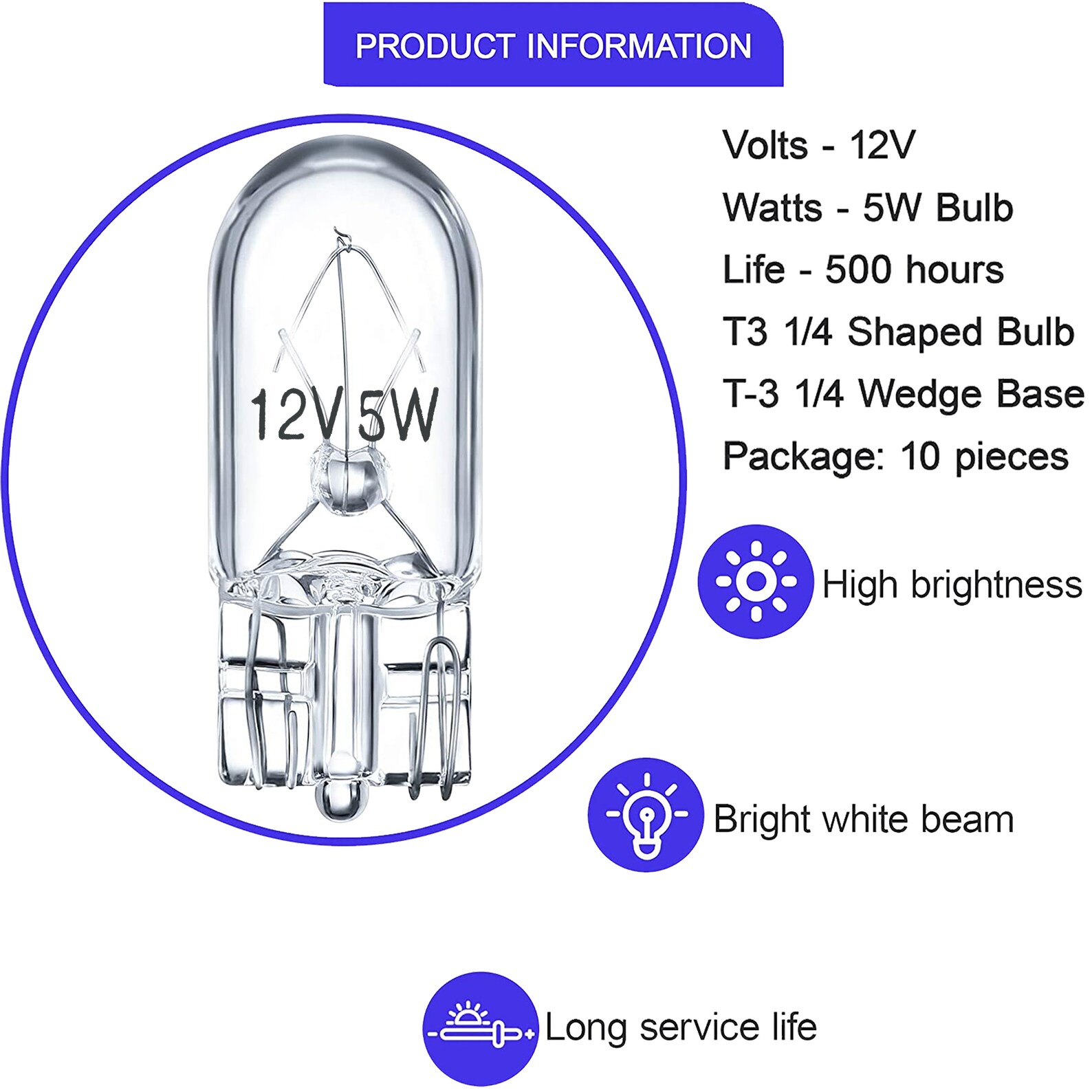 Landscape Light Bulbs 5W - Krypton 12V T3-1/4 Small Light Bulb Low ...