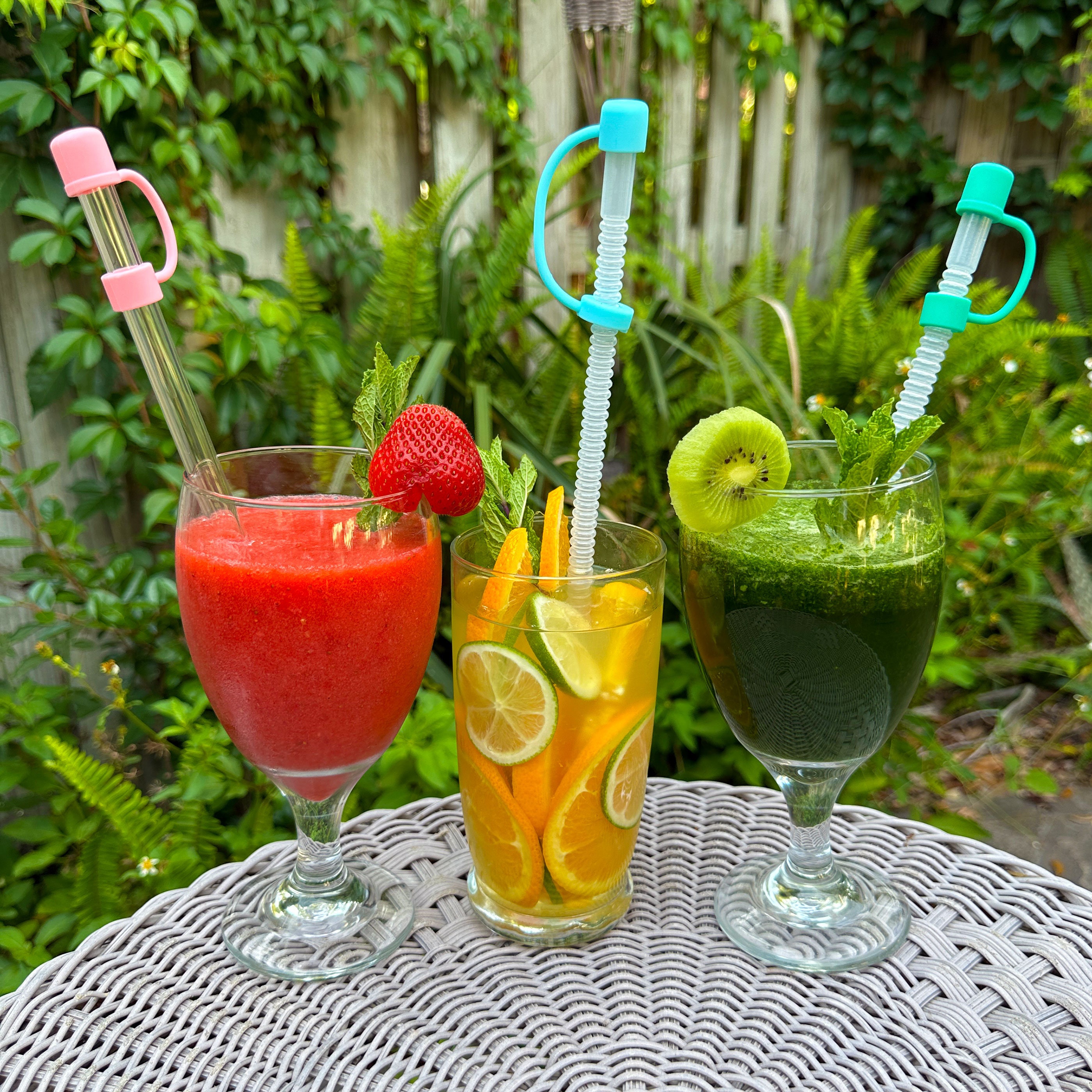 Straw Covers Cap - 10pcs Colorful Silicone Straw Tips Suitable for ...
